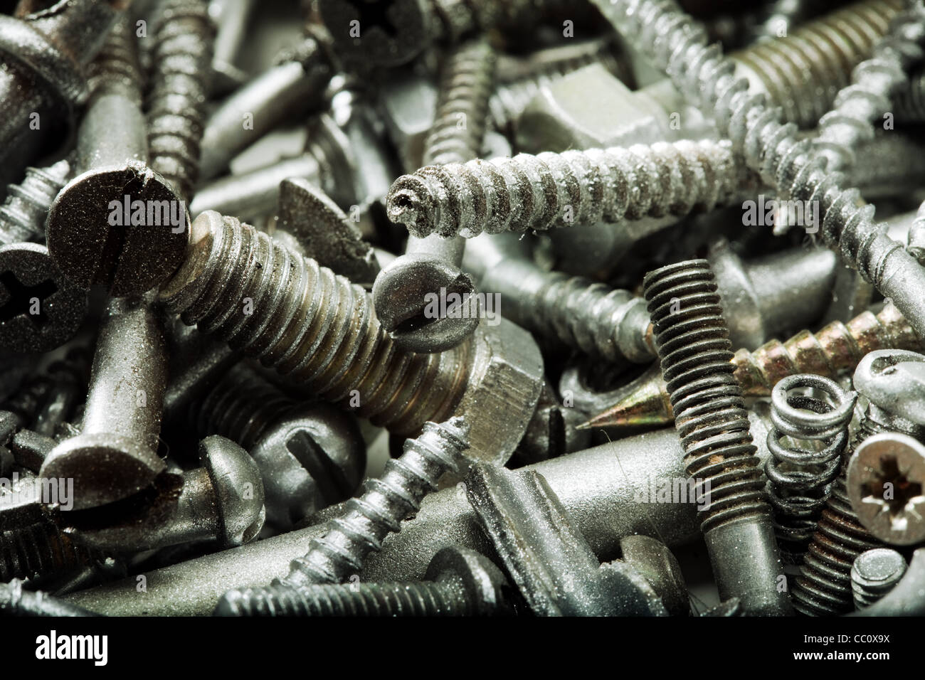 Many bolts and nuts different sizes as background Stock Photo - Alamy