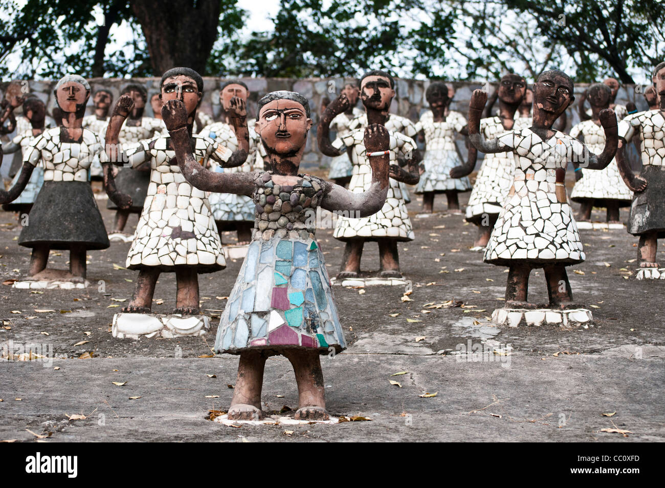 Sculptures, Rock Garden by Nek Chand, Chandigarh, India Stock Photo - Alamy