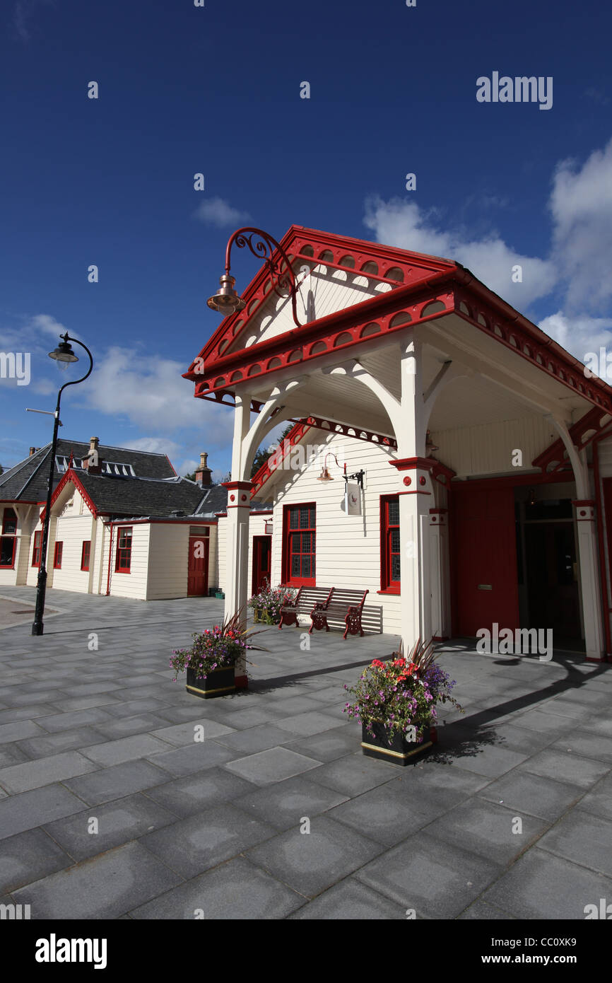 Village of Ballater, Scotland. The Old Royal Railway Station at ...