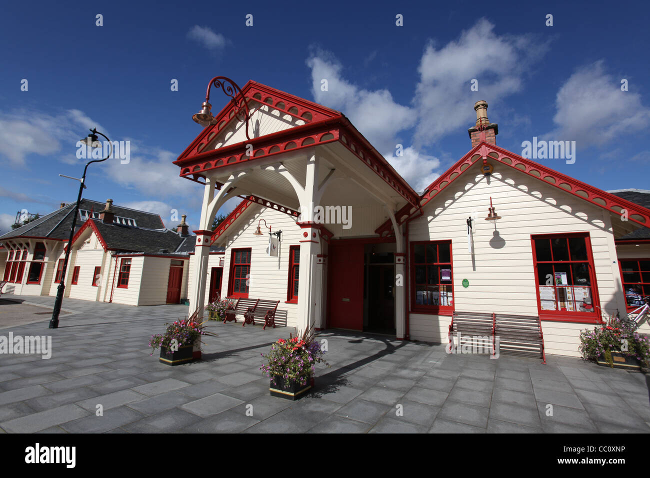 Village of Ballater, Scotland. The Old Royal Railway Station at ...