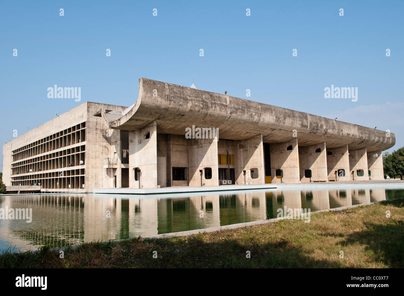 Assembly building, Capitol Complex, by Le Corbusier, Chandigarh, India ...