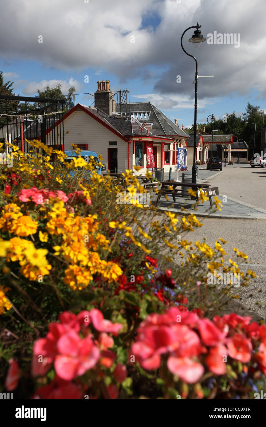 Village of Ballater, Scotland. The Old Royal Railway Station at ...