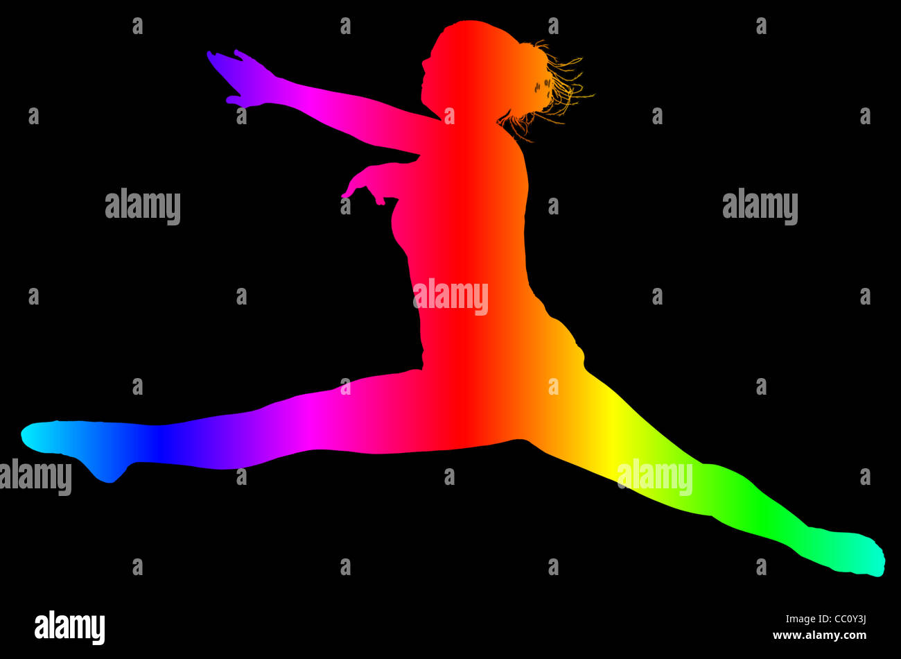 Dancer outline hi-res stock photography and images - Alamy