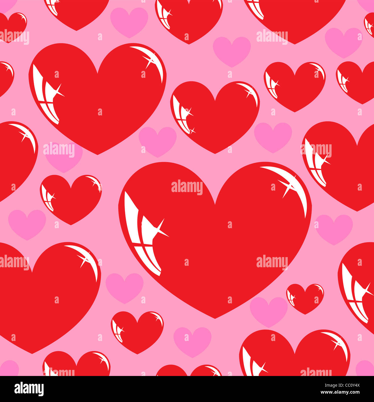 Seamless wallpaper, heart. Vector illustration Stock Photo - Alamy