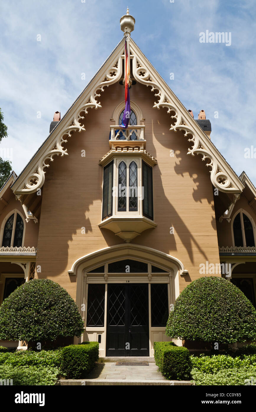The historic William J. Rotch Gothic Cottage in New Bedford ...