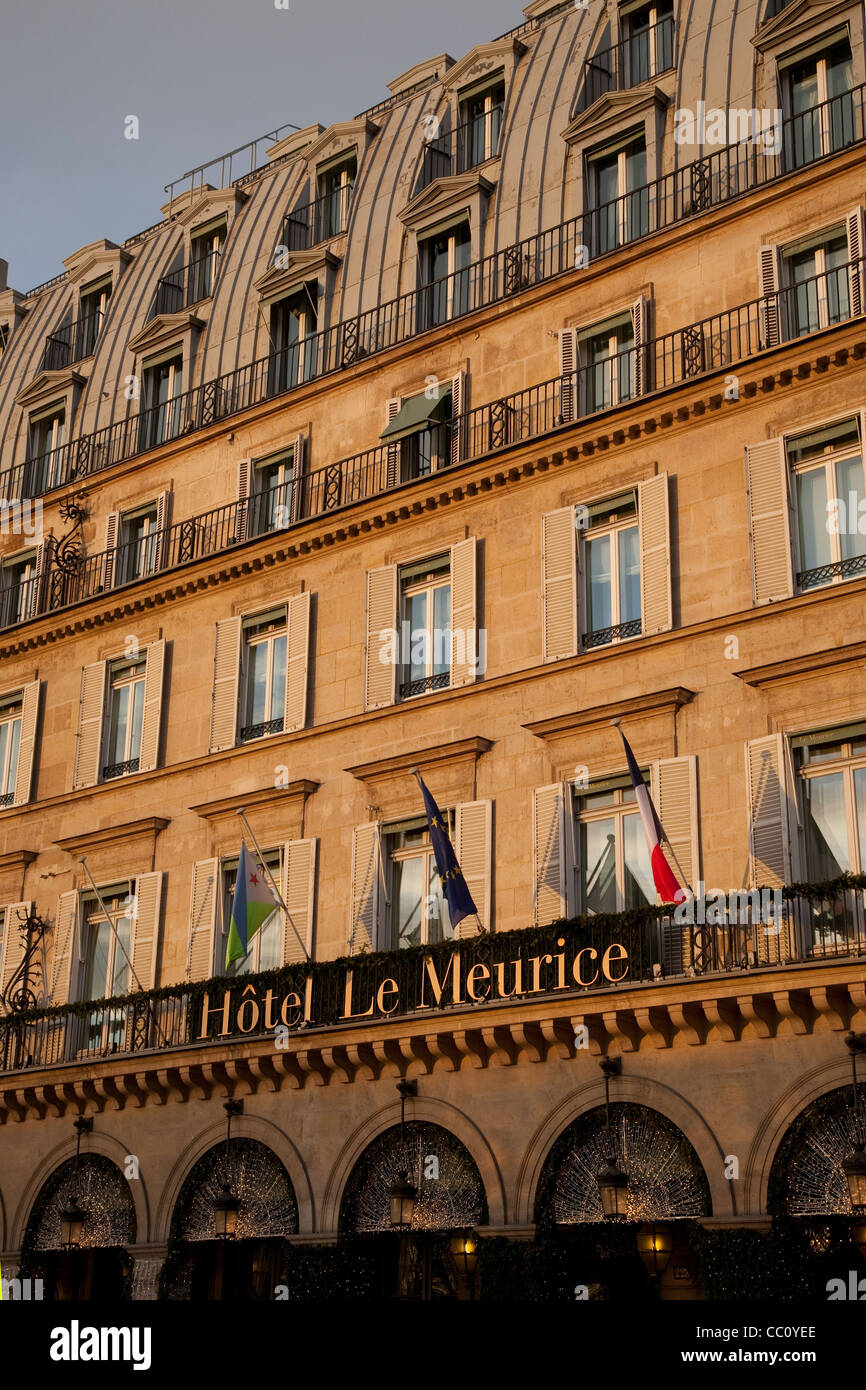 Facade of the Hotel Le Meurice in Paris, France Stock Photo - Alamy