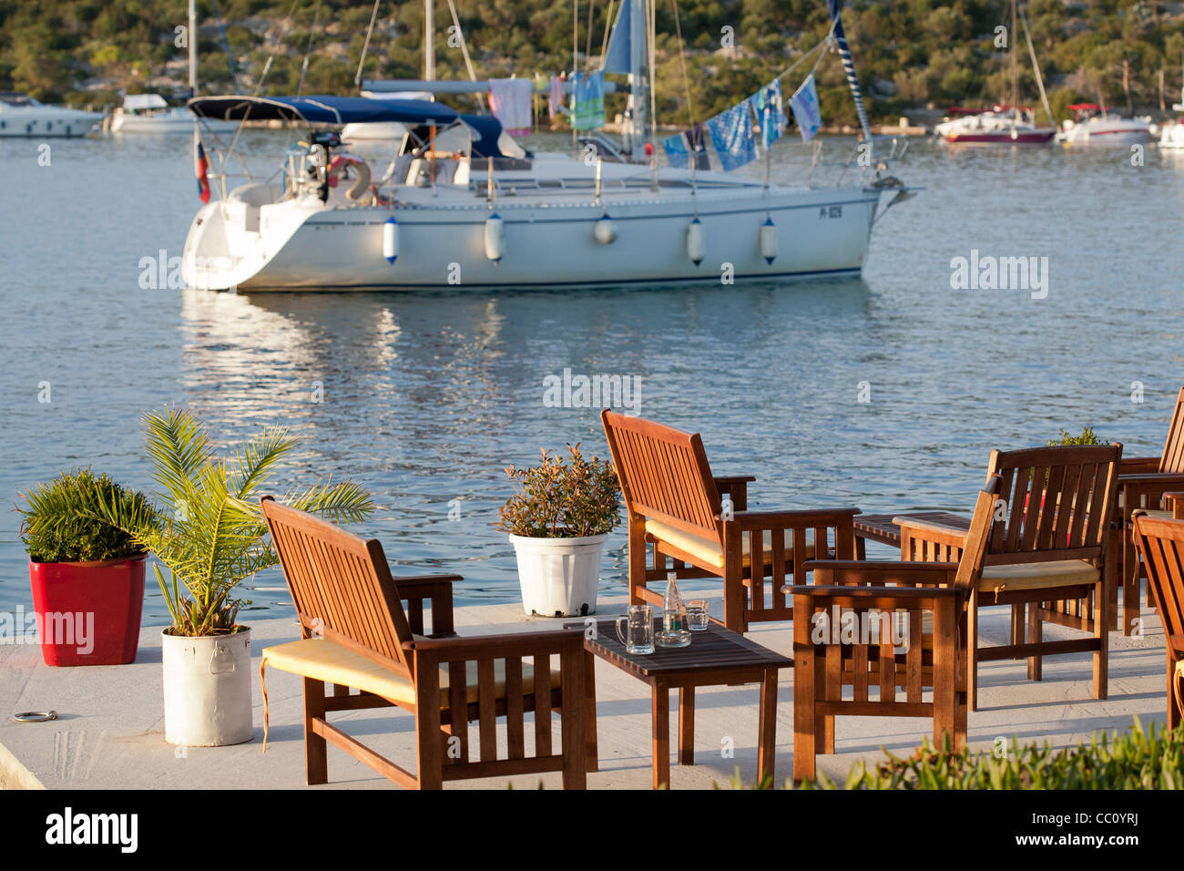 Mediterranean lifestyle, Island of Ilovik Croatia Stock Photo - Alamy