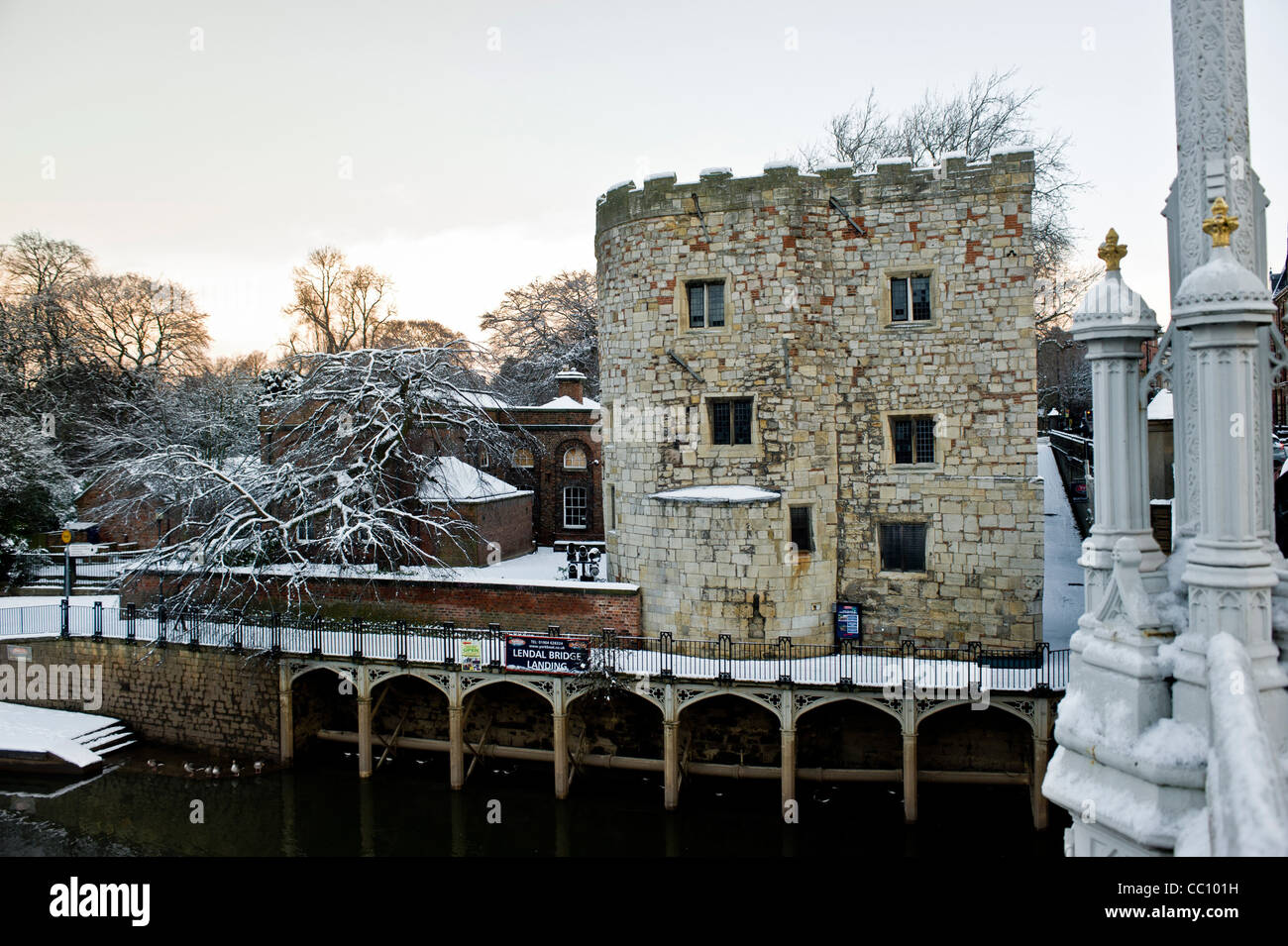 Lendal Tower, York, in snow Stock Photo - Alamy