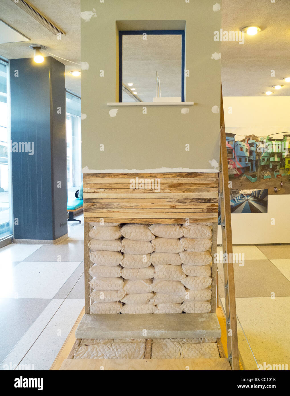 eco housing building materials display Stock Photo - Alamy