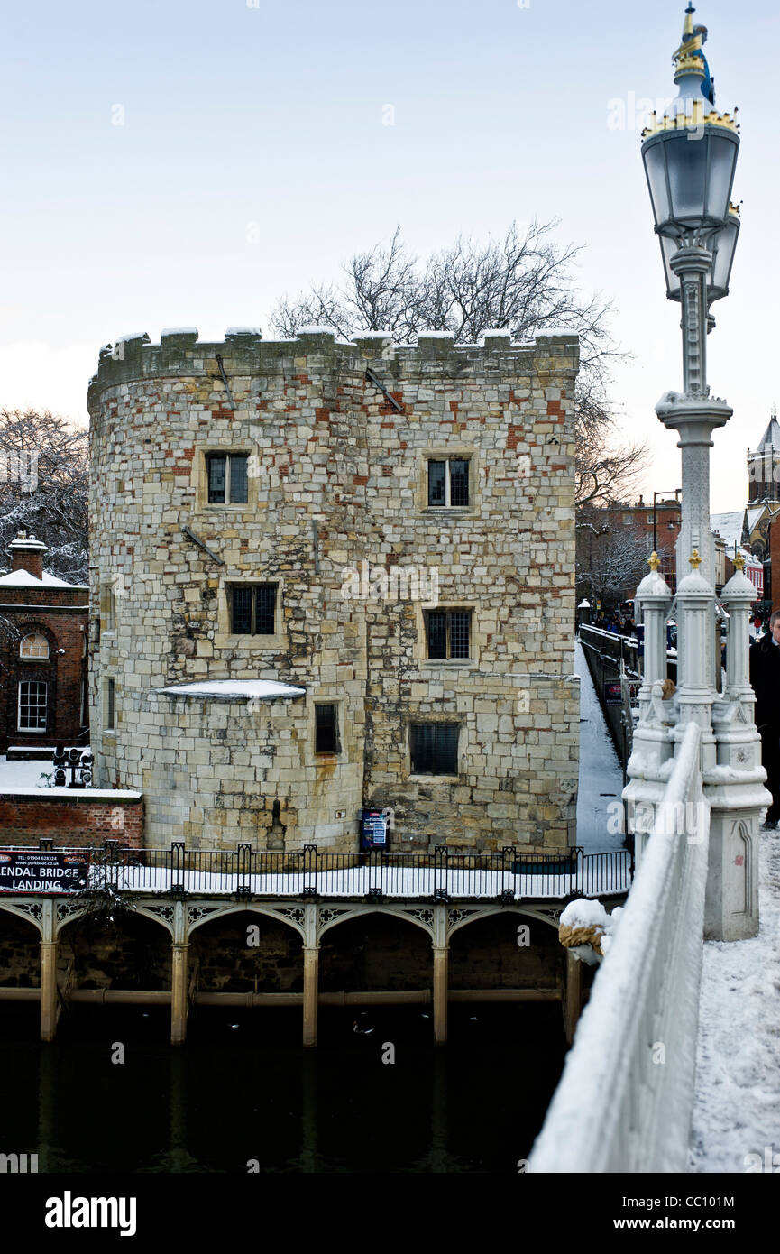 Lendal Tower, York, in snow Stock Photo - Alamy