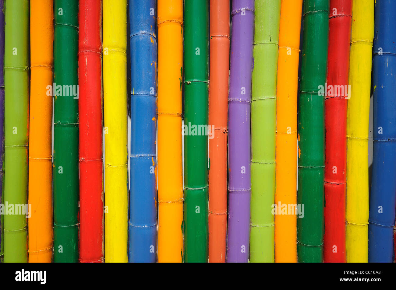 bamboo rainbow color stripes Stock Photo - Alamy