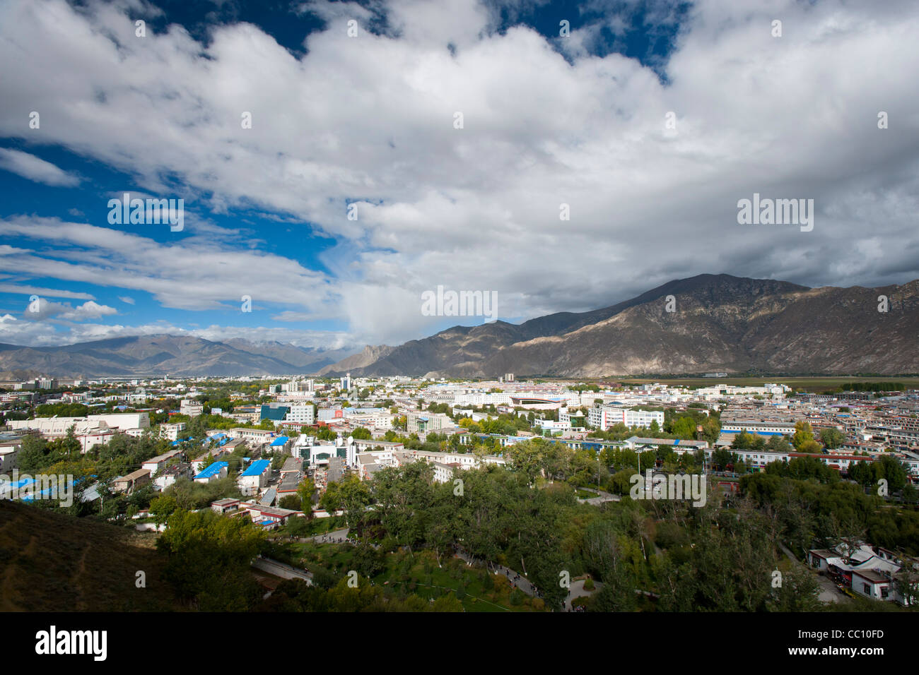 A view of Lhasa from Potala Palace Stock Photo - Alamy