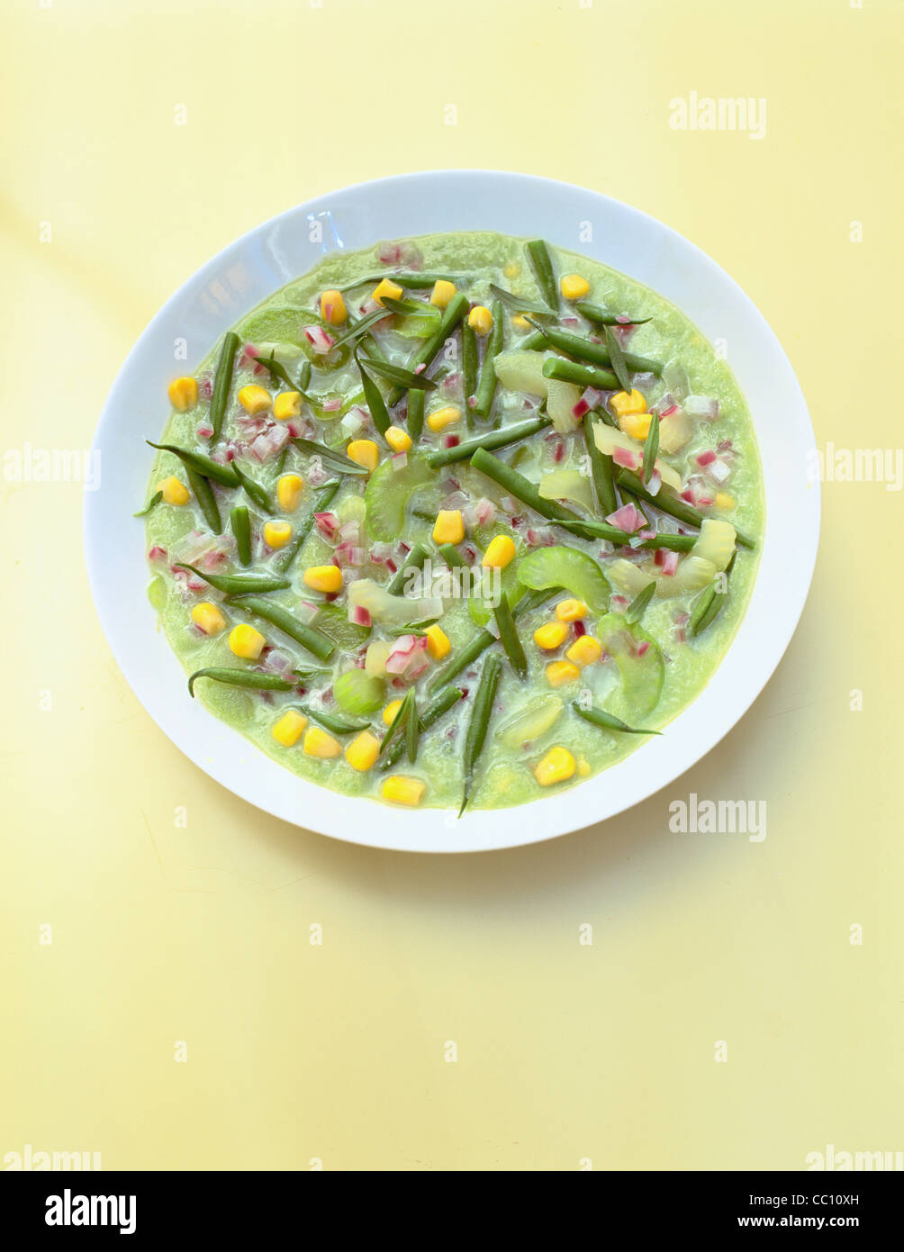 Sweet corn - bean - stew (Guiso azteca Stock Photo - Alamy