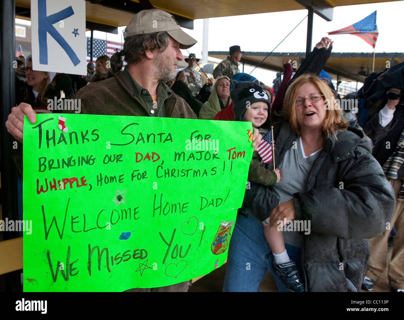 Welcome home ceremony for Iraq war veterans returning from duty to Fort ...