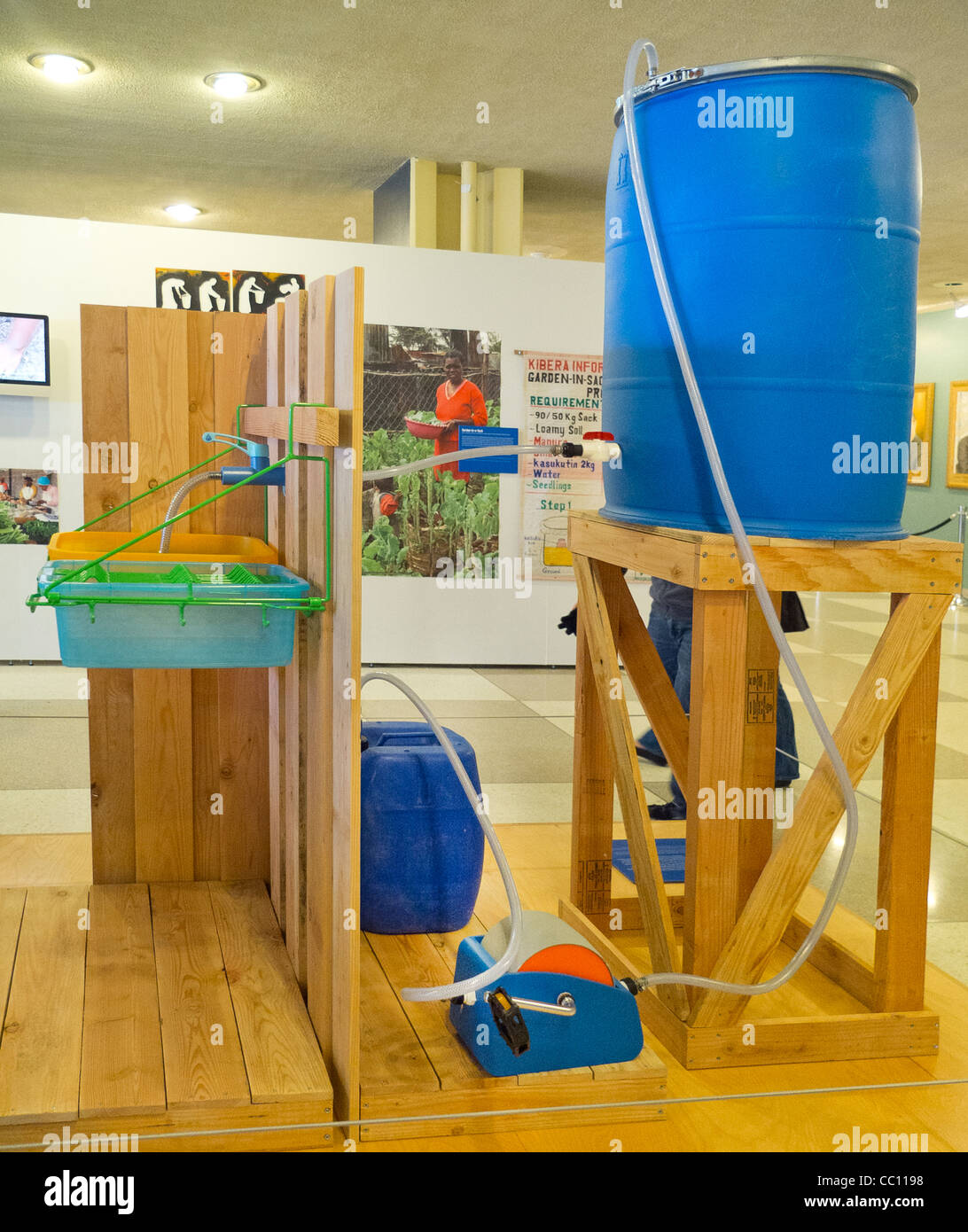 Waste water disposal display Stock Photo - Alamy