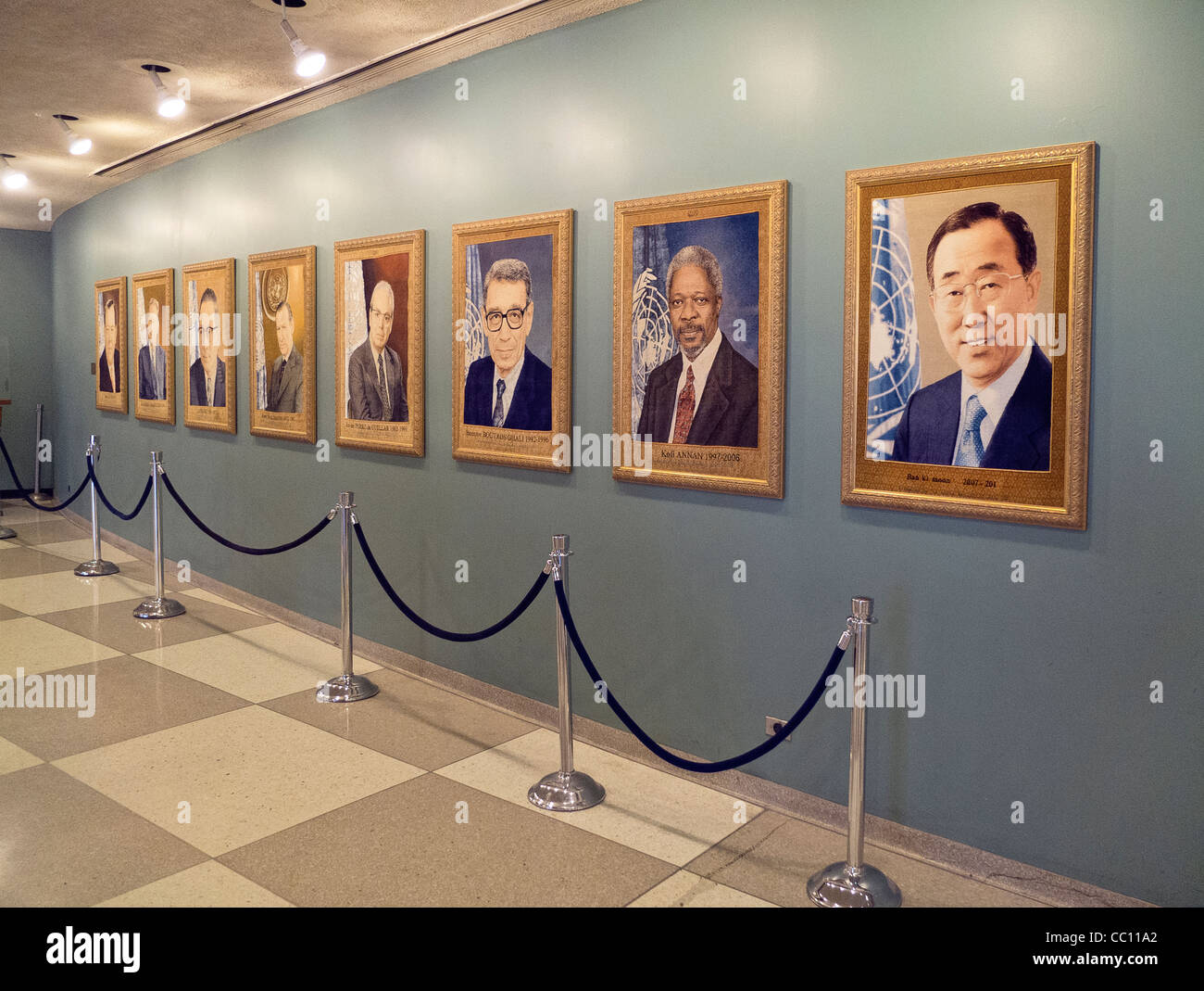 portraits of past presidents of the United Nations gallery Stock Photo ...