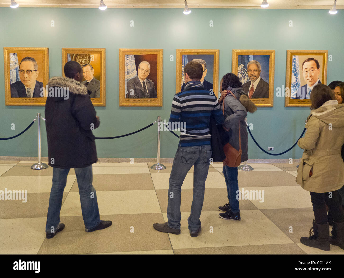 portraits of past presidents of the United Nations gallery Stock Photo ...