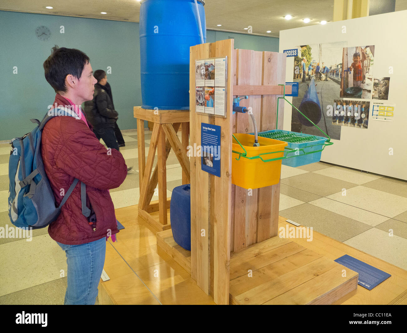 Waste water disposal display Stock Photo - Alamy