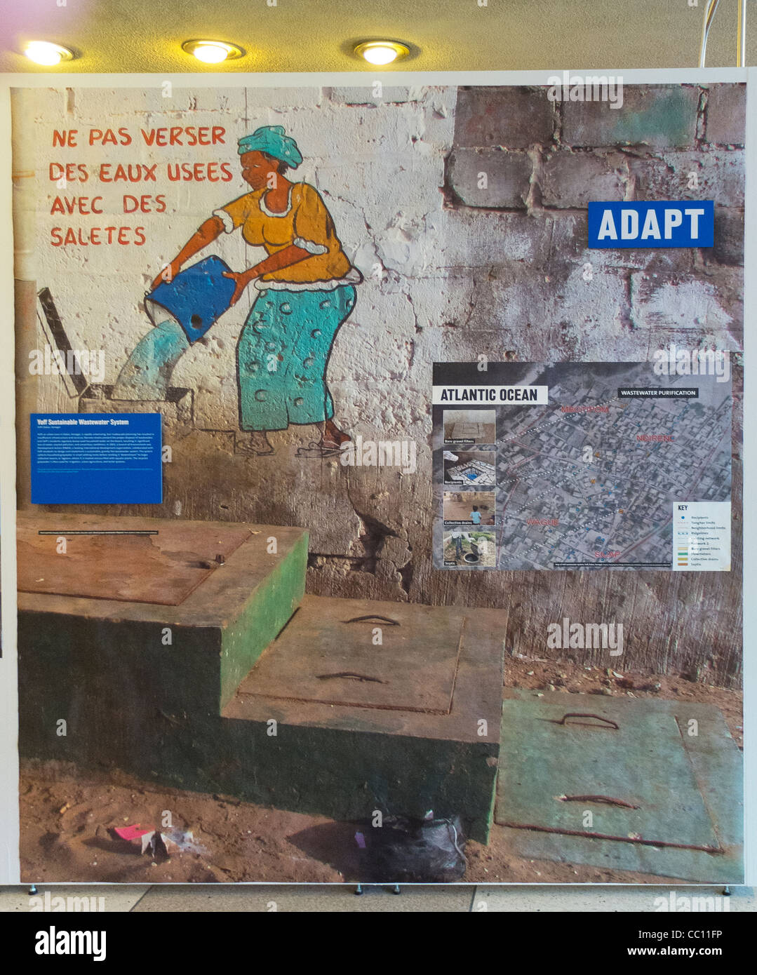 Waste water disposal display Stock Photo - Alamy