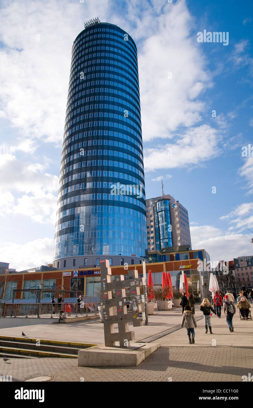 Jentower, former Universitaetshochhaus building, landmark of Jena ...