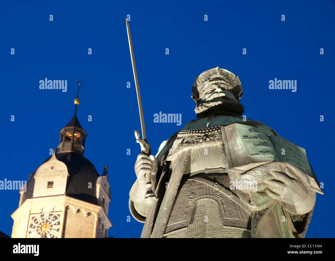 Hanfried statue of of the electoral prince Johann Friedrich I. von ...
