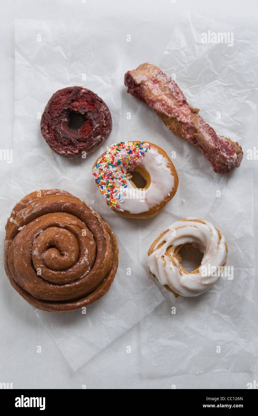 Variety of doughnuts Stock Photo - Alamy