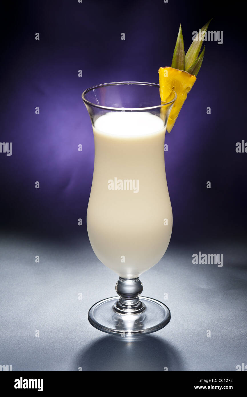 Pina Colada in front of beautiful background Stock Photo - Alamy