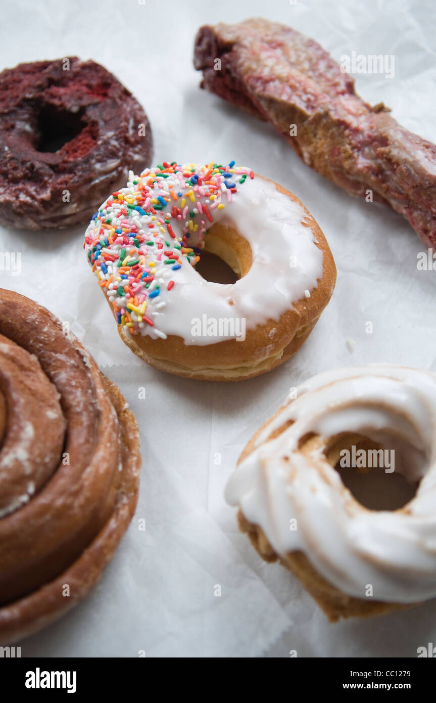 Assorted Traditional Donuts Stock Photo - Alamy