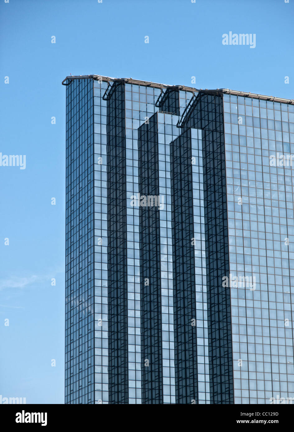 Downtown Grand Rapids Michigan a glass building reaches skyward ...