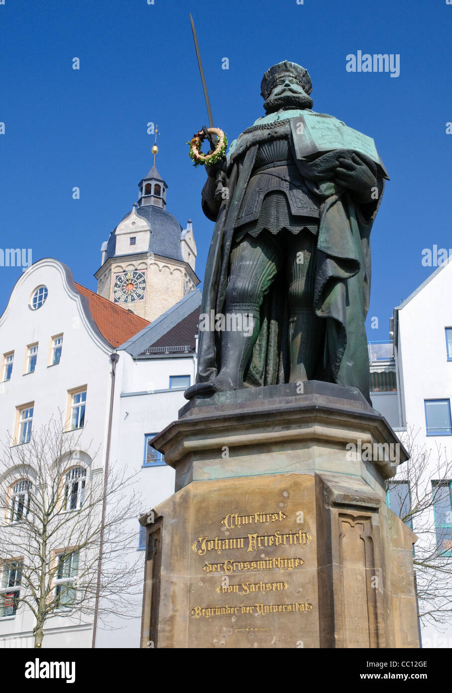 Hanfried statue of of the electoral prince Johann Friedrich I. von ...