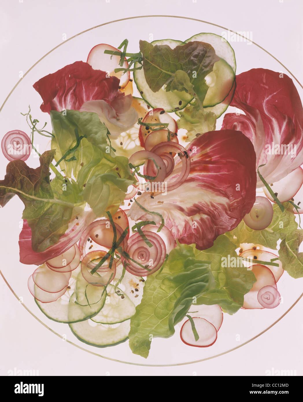 Mixed leaf salad Stock Photo - Alamy