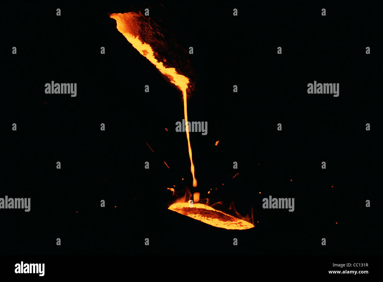 Molten metal recycling hi-res stock photography and images - Alamy