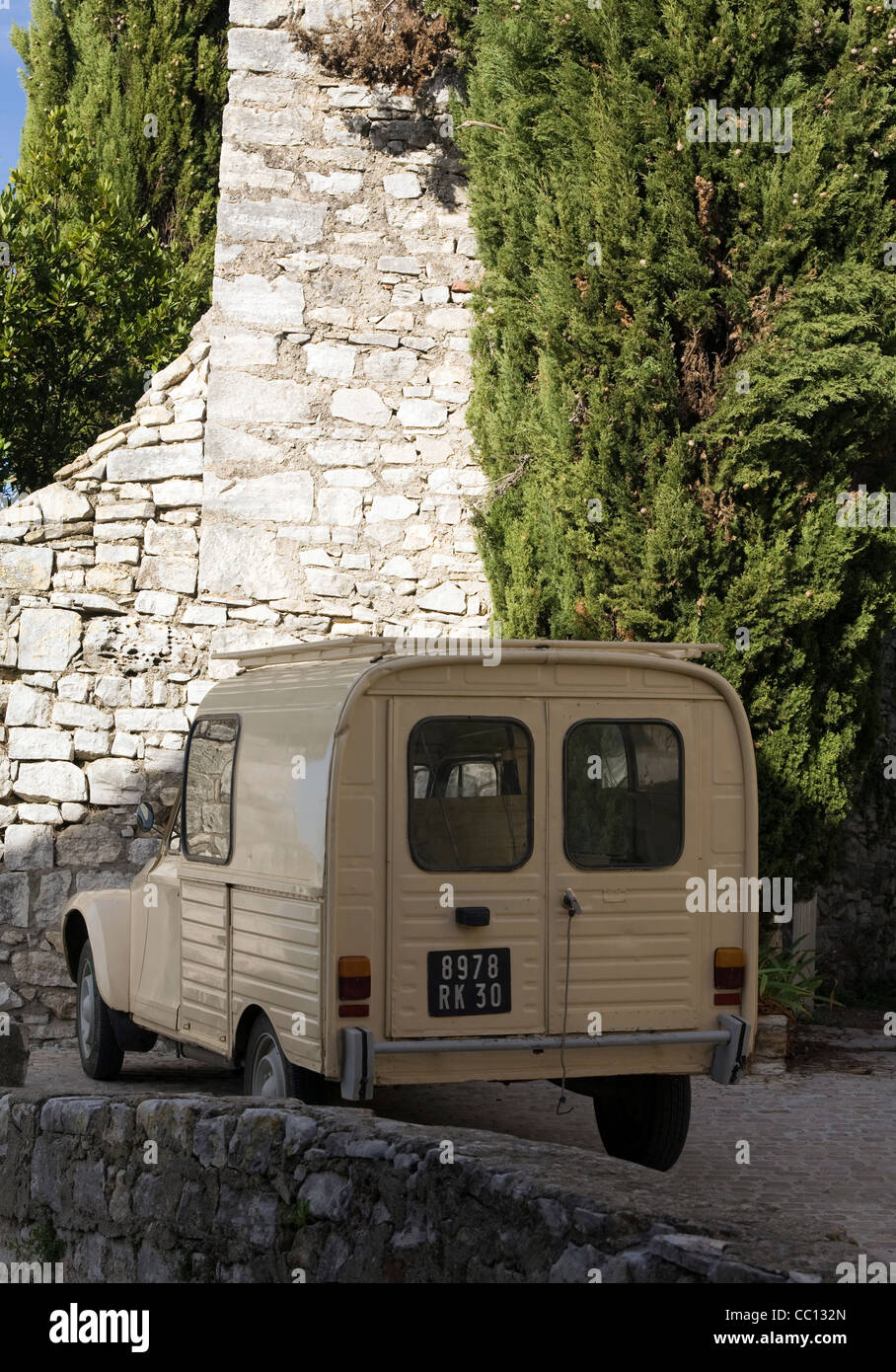 Citreon 2CV van in Vezenobres Languedoc-Roussillon France Stock Photo ...