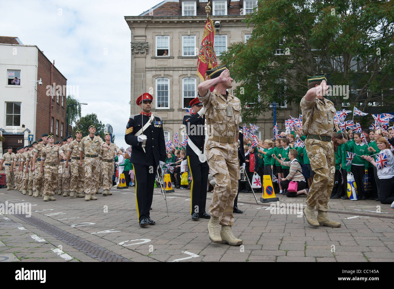 Homecoming Parade in Warwick, Warwickshire, England Stock Photo - Alamy