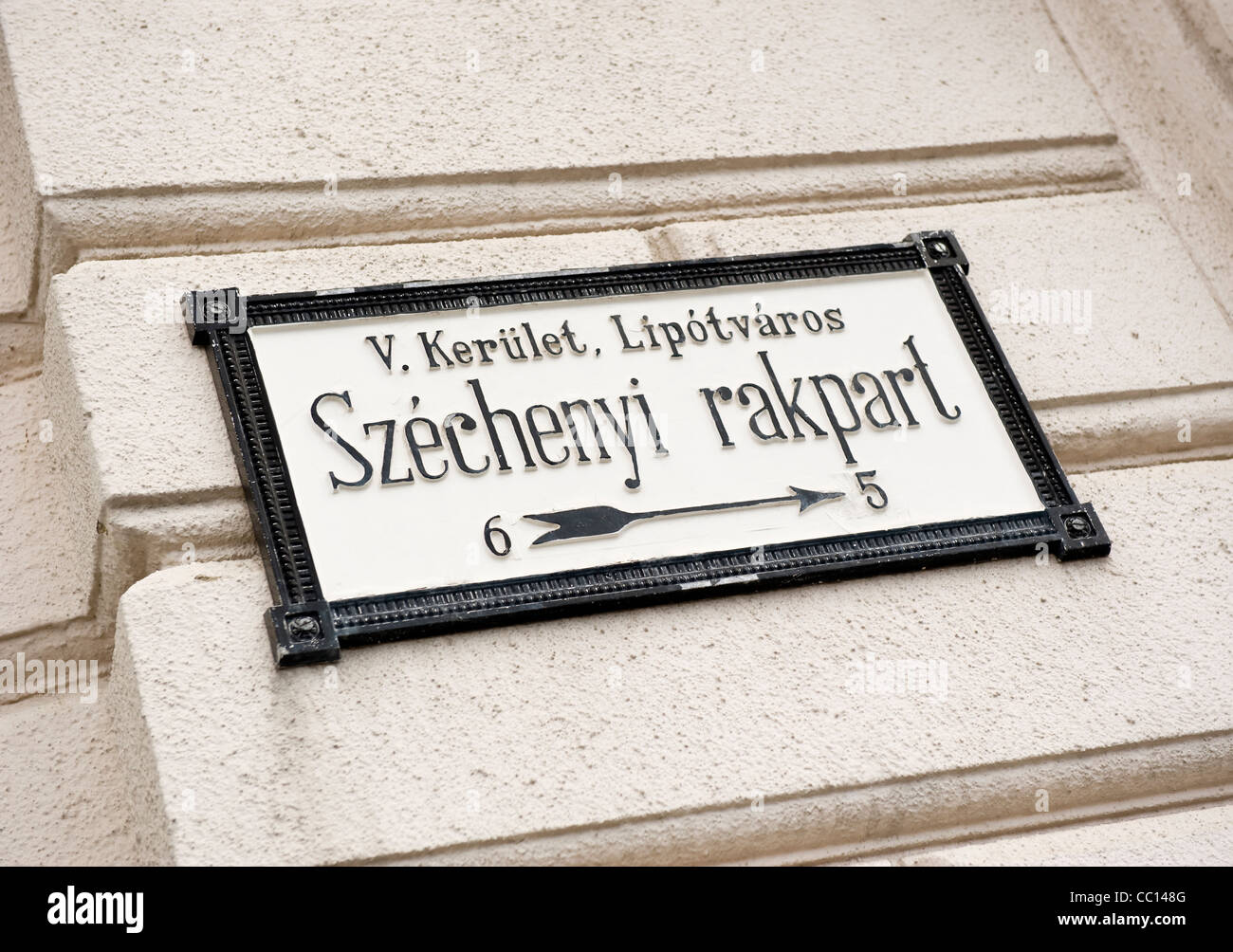 Direction sign in budapest hi-res stock photography and images - Alamy