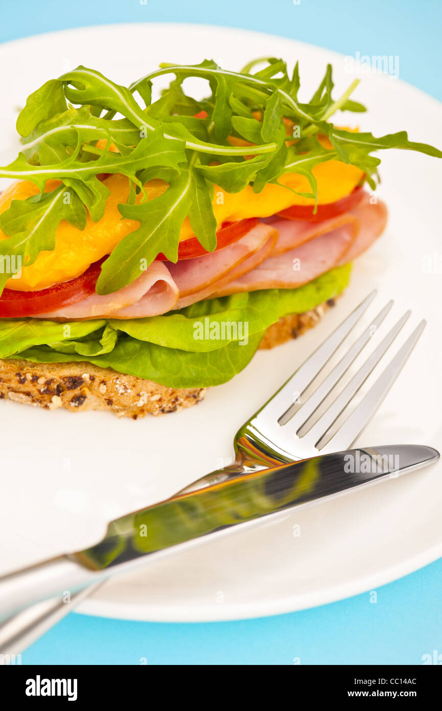 Sandwich nice decorated Stock Photo - Alamy