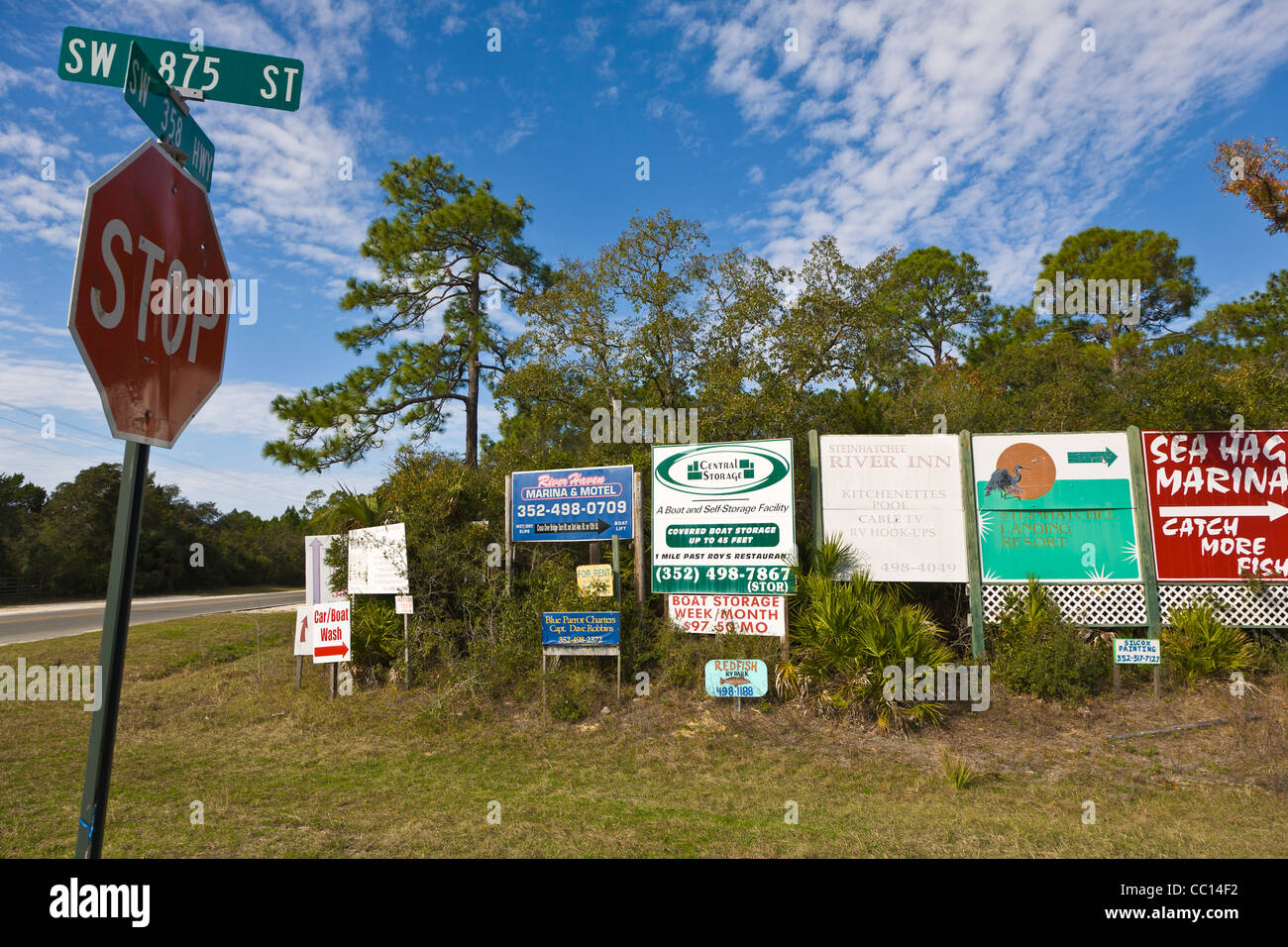 Sign road signs florida hi-res stock photography and images - Alamy