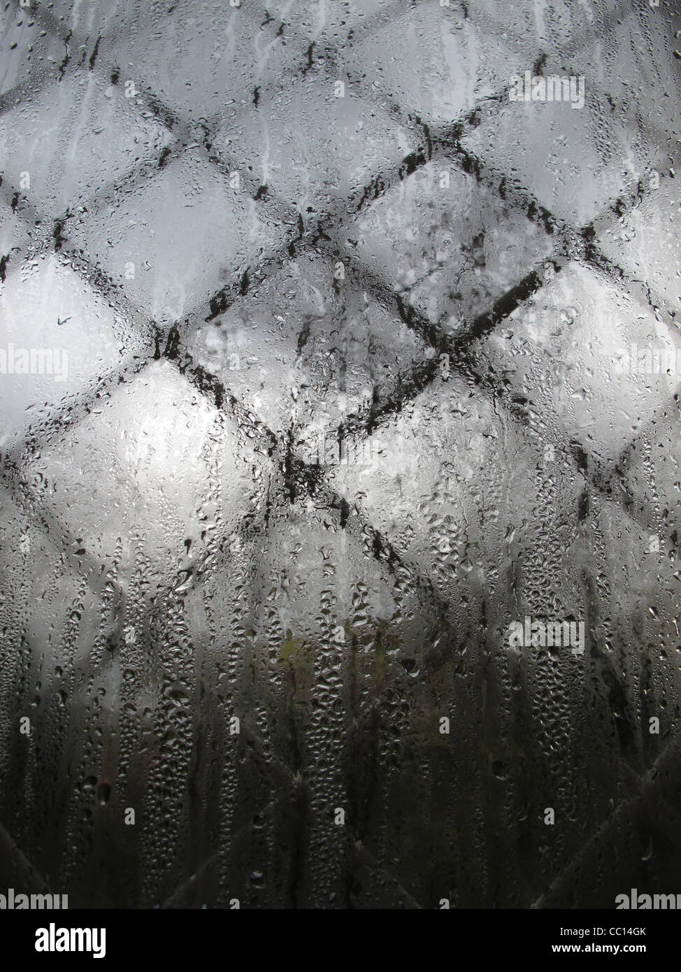 view of trees through window bars Stock Photo - Alamy