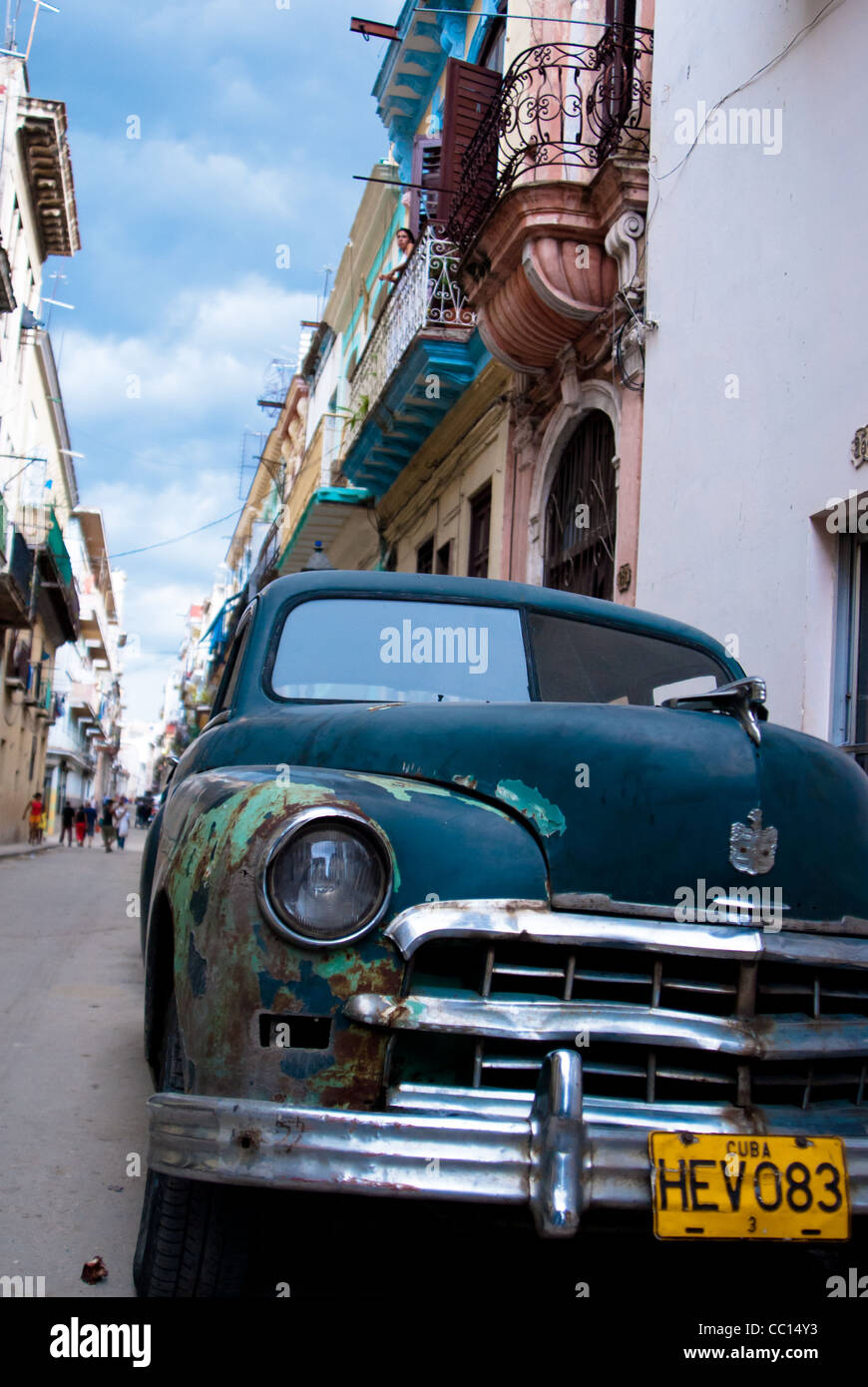 Rusty old American Car in the street of Havana, Cuba Stock Photo - Alamy