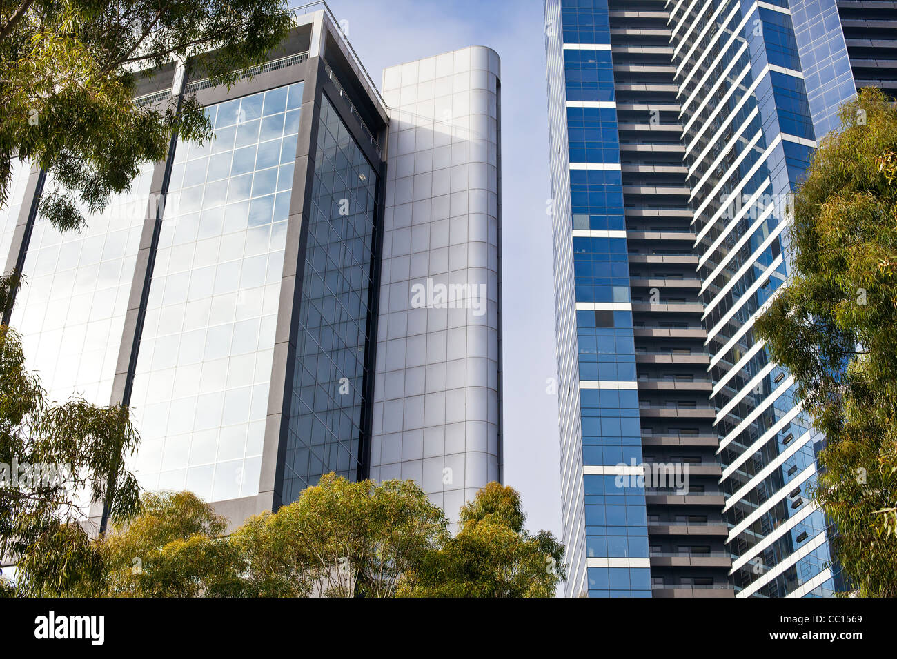 Melbourne Australia city southbank Victoria Australia. A view of the ...