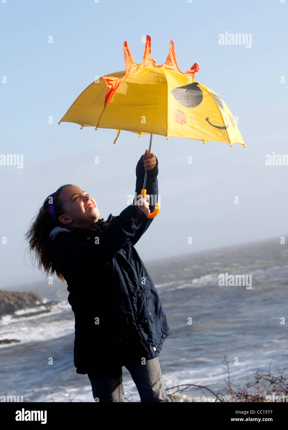 Child Wind Umbrella Stock Photos & Child Wind Umbrella Stock Images - Alamy