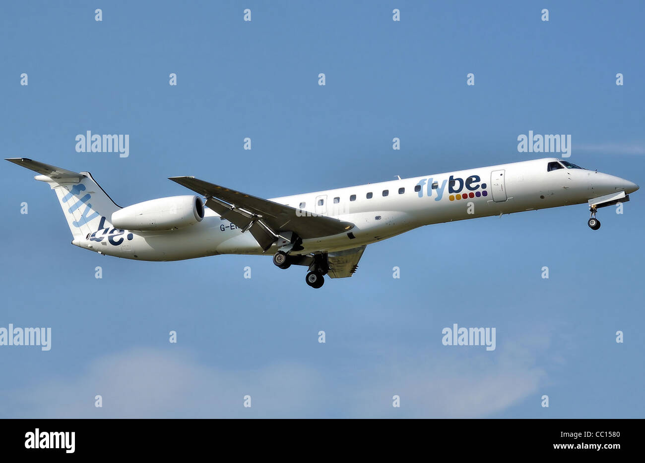 Flybe Embraer ERJ 145 (G-ERJA) lands at Birmingham International ...