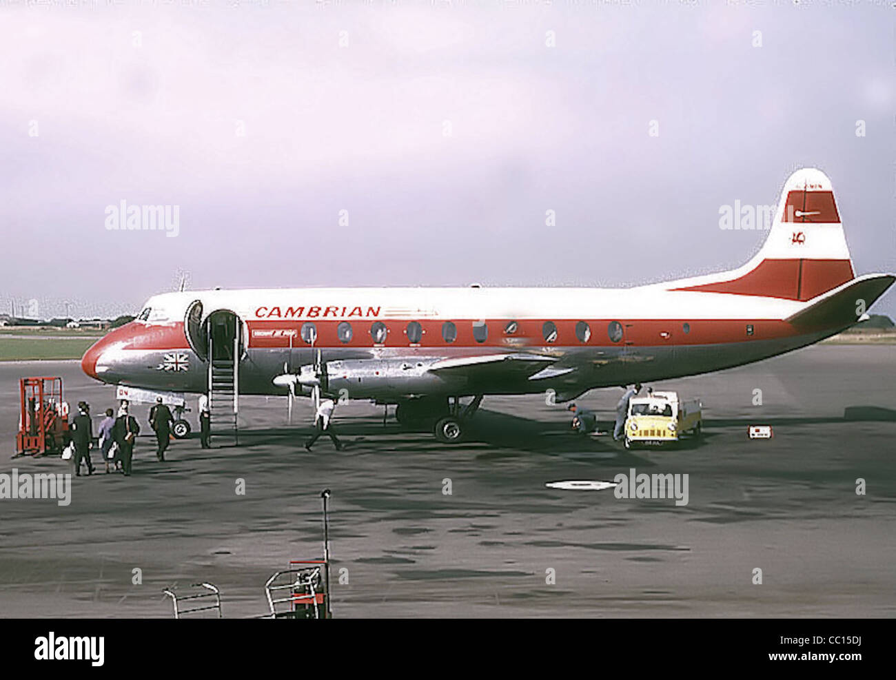 Vickers viscount 701 of cambrian airways hi-res stock photography and ...