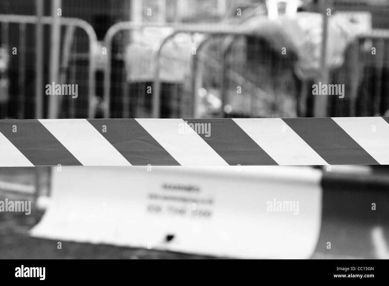 Tape line Black and White Stock Photos & Images - Alamy