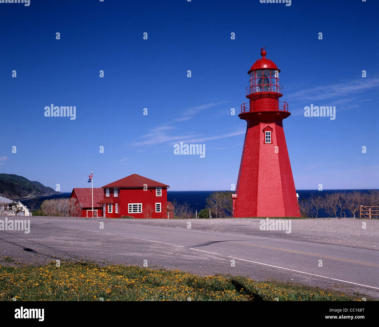 La Martre Lighthouse, Quebec Stock Photo - Alamy