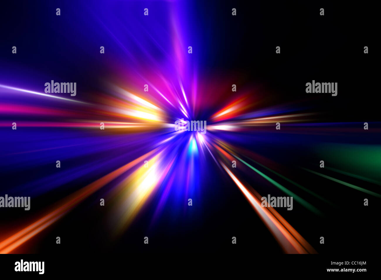 speed motion on night road Stock Photo - Alamy