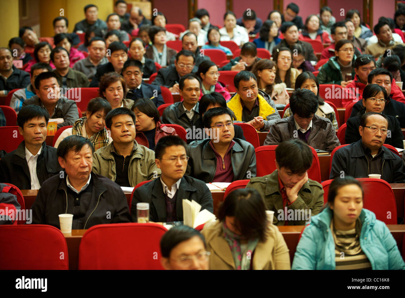 Cadre students attend a lecture in Beijing Communist Party School in ...