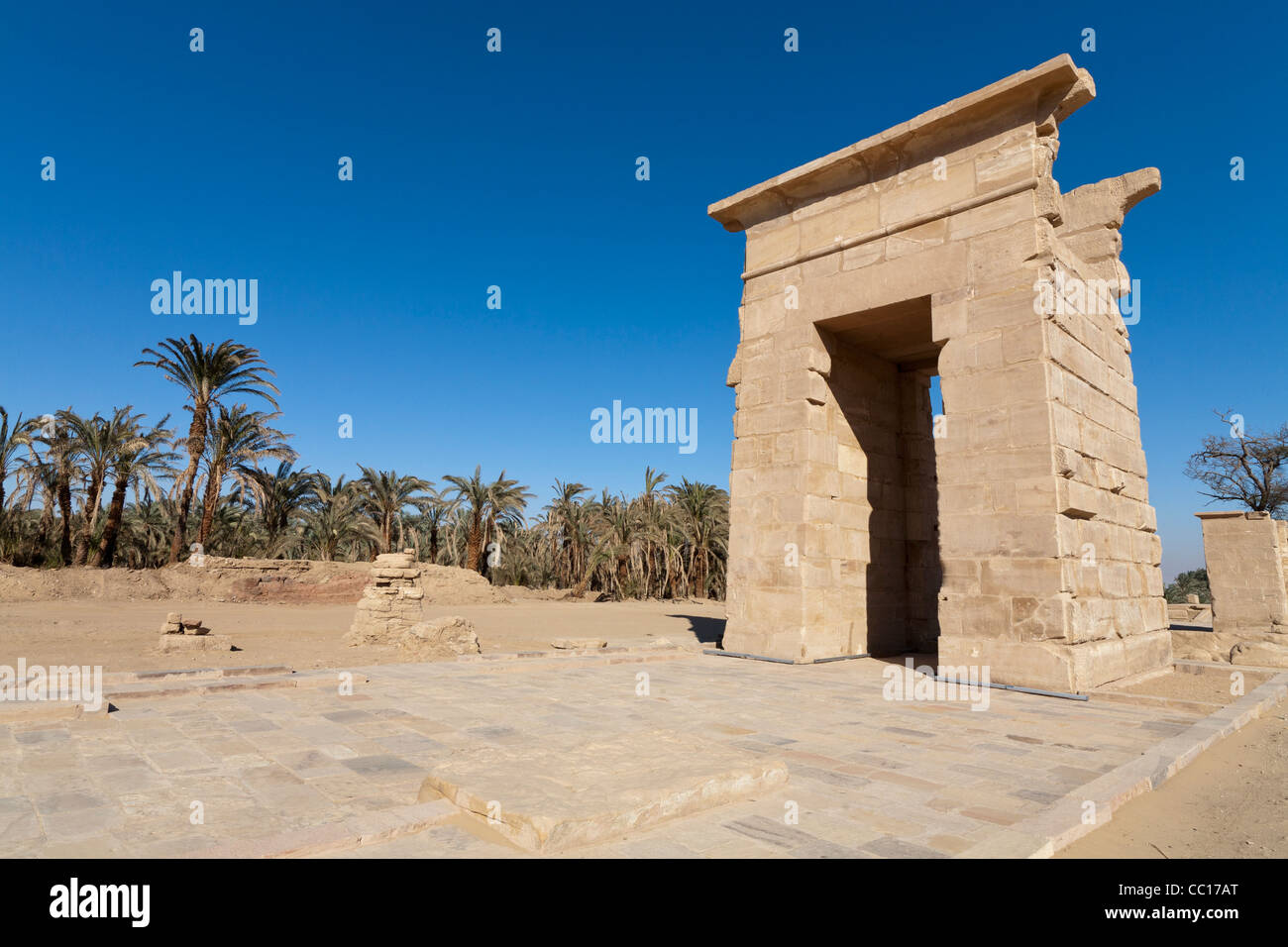 View of the Hibis Temple, set in palm gardens, the ancient capital of ...
