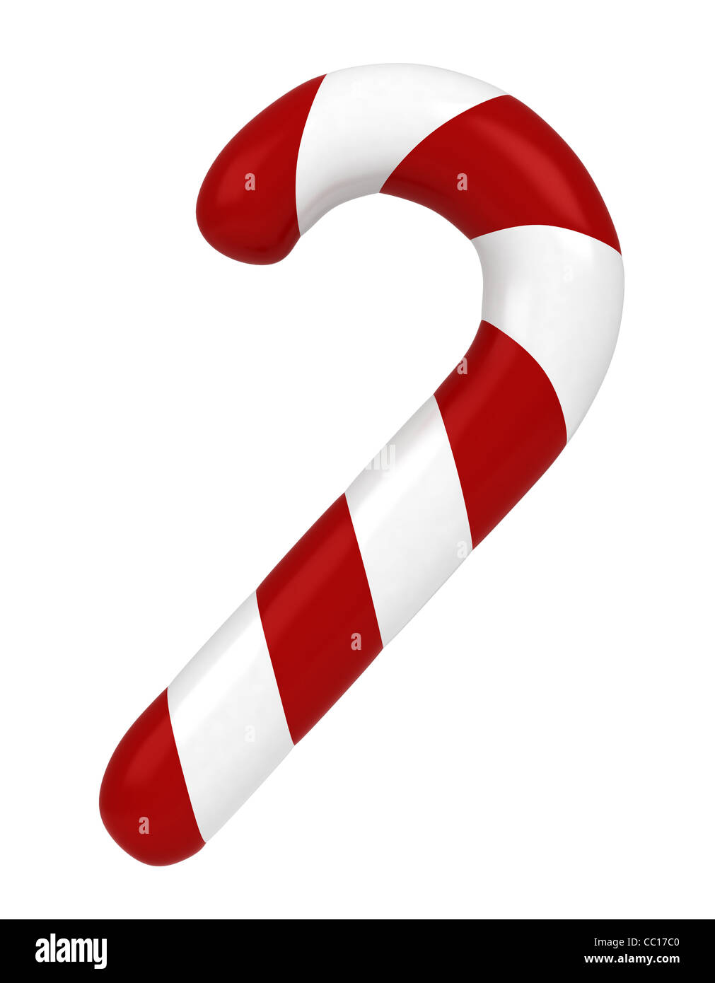 3D Illustration of a Candy Cane Stock Photo - Alamy