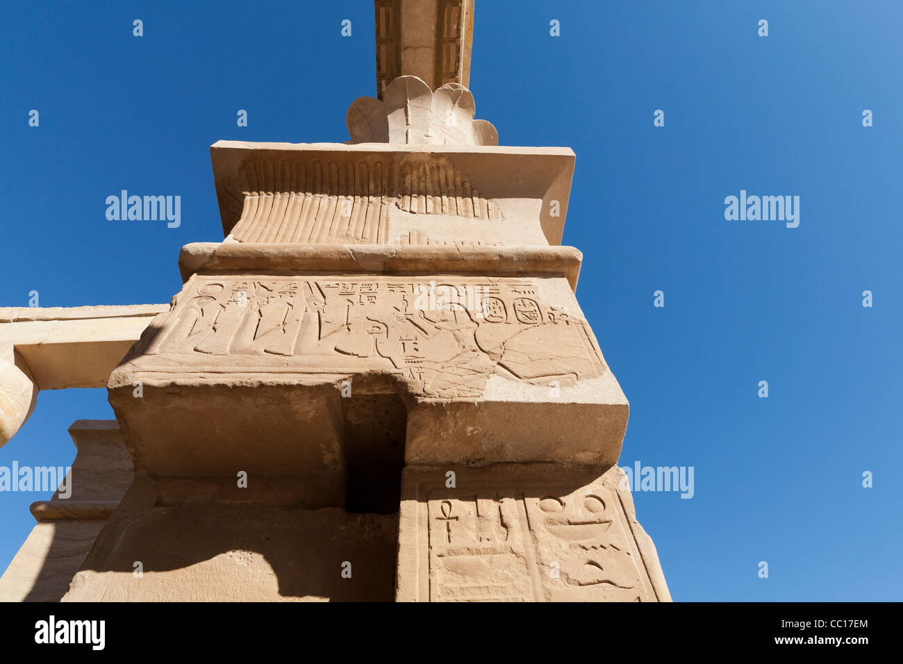 View of the gateway at the Hibis Temple, the ancient capital of Kharga ...